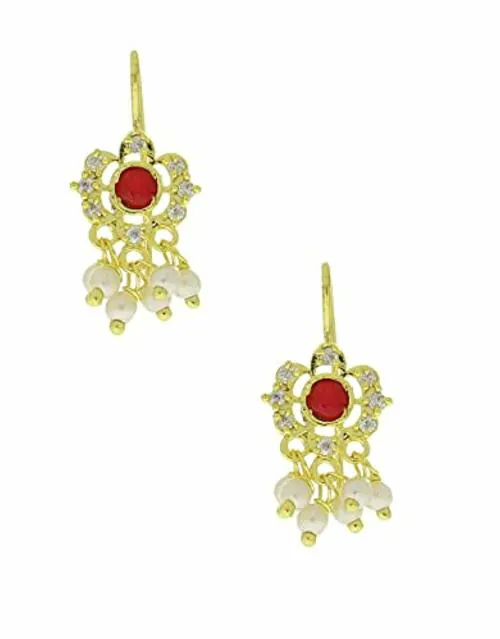 Buy Anuradha Art Jewellery Gold Plated Maharashtrian Jewelley Clip-On Bugadi Earrings (Women ...
