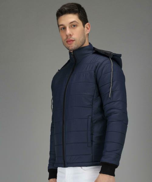 Buy Christy World Men Navy Quilted Jacket Online at Best Prices in ...