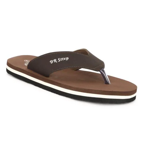 Buy DR STTEP Men's Brown Synthetic Slip-on Diabetic and Orthopaedic ...