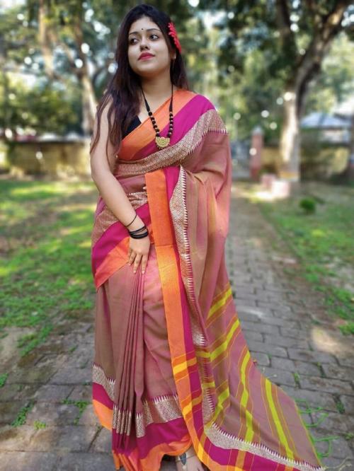 Buy BRYNBRIT KHADI PUSHPA SAREE Online at Best Prices in India - JioMart.