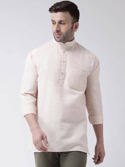 Buy KLOSET BY RIAG MEN'S CASUAL FULL SLEEVES CHINESE NECK KURTA Online at Best Prices in India ...