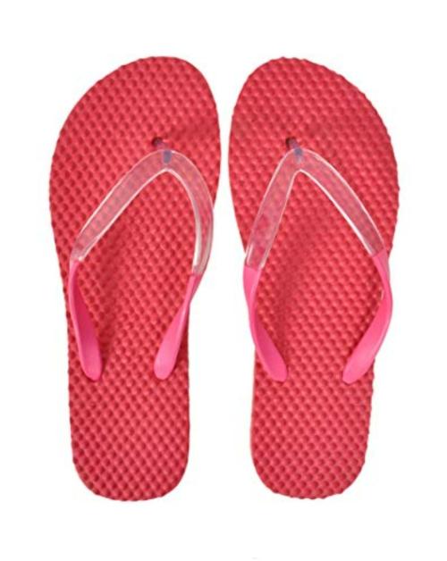 Buy RITA Women Pink Slippers Regular Fit Flip-flops - (UK 7) Online at ...