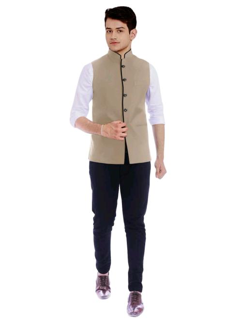 Buy Trustous Present Mens Matti Fabric Nehru Jacket Online at Best ...