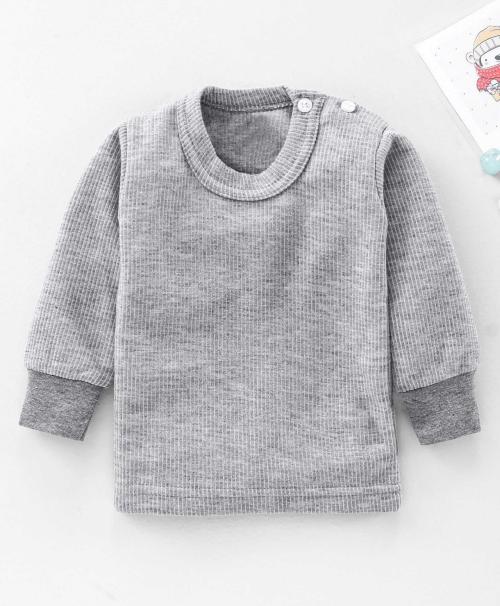 Buy PYXIDIS Kids unisex thermal Wear tops LIGHT GREY (3 - 6 Months ...