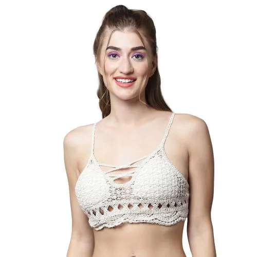 Buy PrettyCat 30B Crochet Cotton Bralette Bra For Women(PC-BR-7007) Online at Best Prices in ...