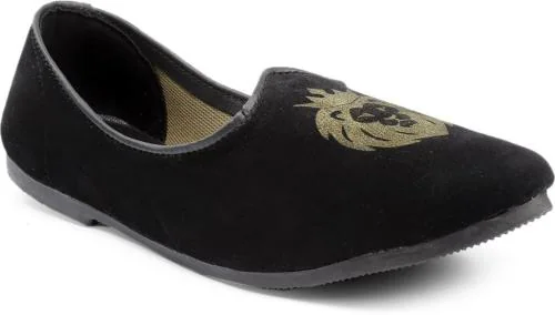 Buy Fasczo Men Ethnic Shoes (Black) Online at Best Prices in India ...