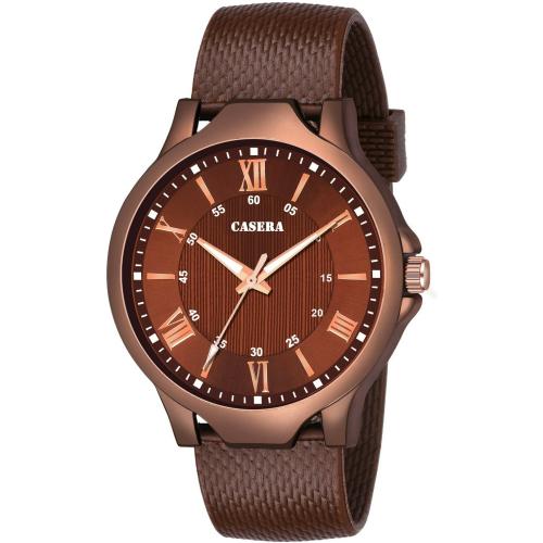 Buy Casera New Stylish Round Brown Dial and Rubbers Strap Analog ...