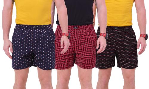 Buy Men Boxer Shorts/ Boxers Back Pocket Printed 30506Medium Online at ...