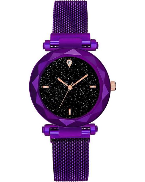 Buy KU Analog Black Dial Purple Strap Watch For Women Online at Best ...