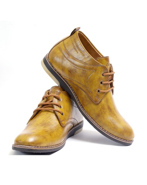 Buy Advick Black Formal Shoes For Men Lace Up SM-A-003-TAN-8 Online at ...