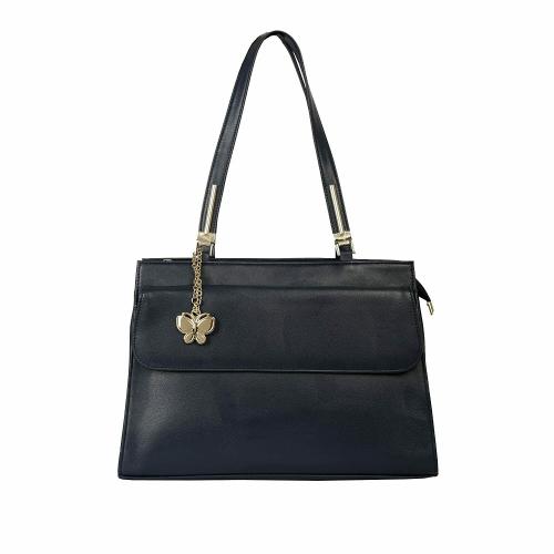 Buy Butterflies Women Texture Handbag (Navy Blue) (BNS 0671NBL) Online ...