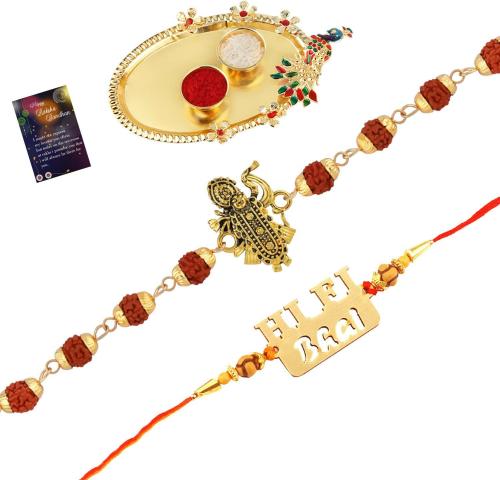 Buy Paola Multicolor Mauli Thread Rakhi With Roli Chawal Raksha Bandhan ...