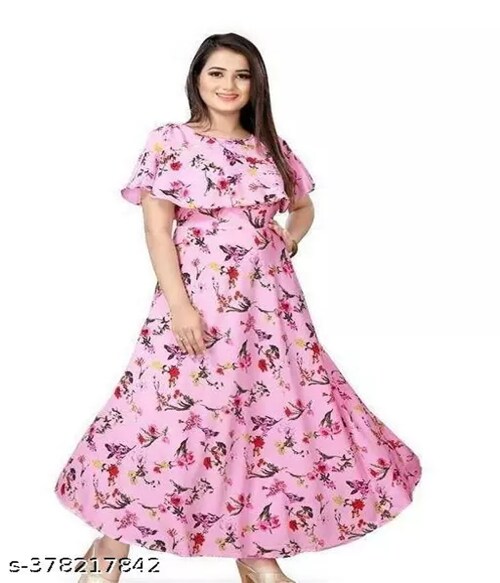 Buy PRIJHON Stylish Trendy Fashionable Attire Frocks | College Party ...