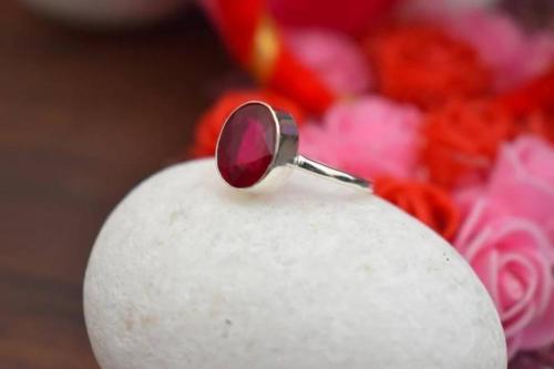 Buy Chopra Gems & Jewellery Brass Natural Ruby Stone (Men and Women ...