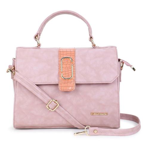 Buy Women Marks Peach Polyurethane For Women Handbag Online at Best ...