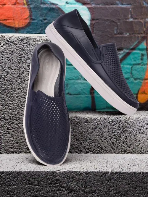 Buy CLYMB Men's Tiger-Blue PVC Slip on Walking/Outdoor/Sneakers Casual ...