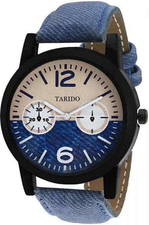 Buy Tarido Analog White Dial Brown Strap Watch For Boys And Girls ...