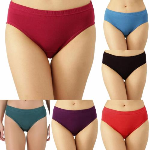 Buy Sigma Women And Girls Multi-Color Inner-elastic Hipster Panty (Pack Of 6) Online at Best ...