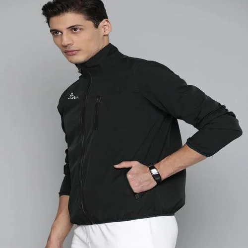 Buy YAQR Men Solid Black Wind Cheater Jacket Online at Best Prices in ...
