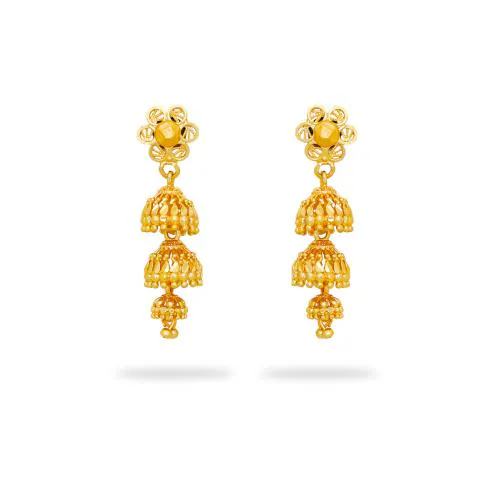 Buy arch fashion Traditional Gold Platted Jumkhi Earring ERG 1773 Online at Best Prices in India ...