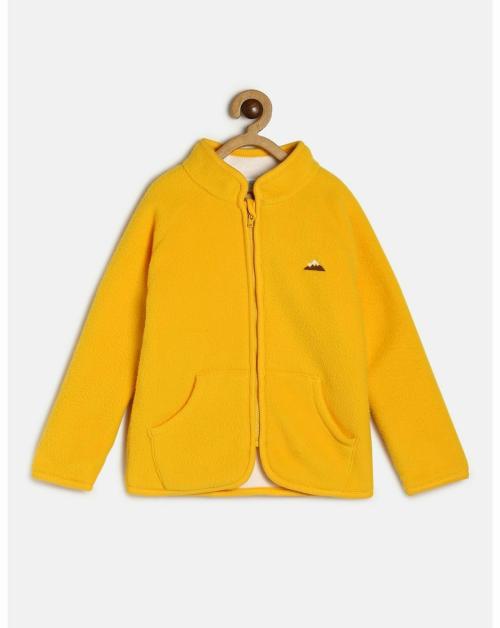 Buy MINI KLUB Kids Boys Heavy Winter Yellow Knit Jacket Online at Best ...