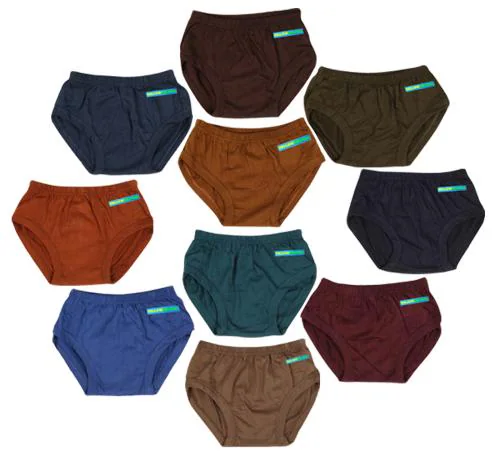 Buy YELLOWDELIGHT Girls Solid Pure Cotton Drawer 7-8 Y - 5pcs Online at ...