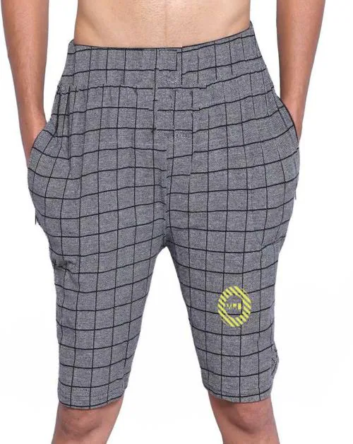 Buy CHECKED WHITE REGULAR SHORTS FOR MEN Online at Best Prices in India ...