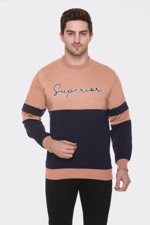 Buy ZALAF Fleece Fabric Round Neck Sweatshirt Online at Best Prices in ...