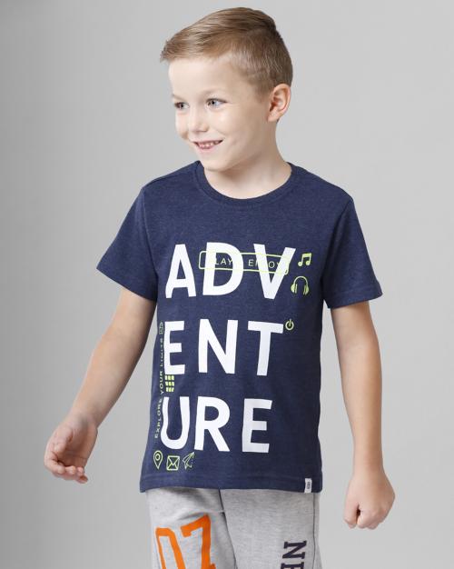Buy CODEZ Boys Cotton printed Casual tshirts | Pack of 1 | Royal Blue | 9-10 Y Online at Best ...