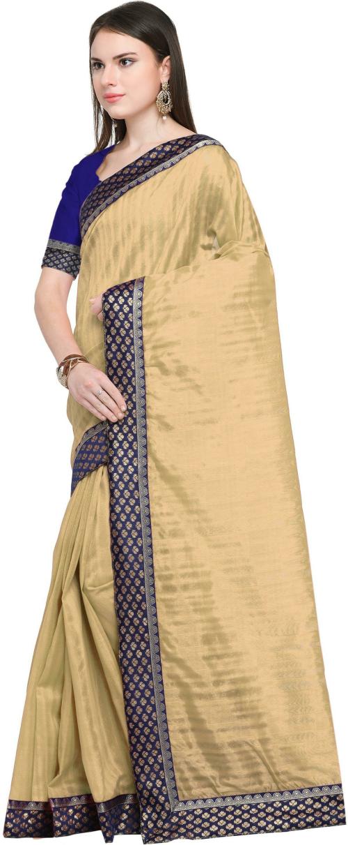 Buy Today Deal Women Dark Blue Solid Art Silk Single Saree Online at ...
