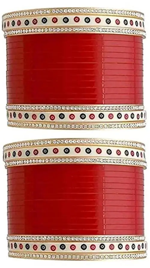 Buy KAMAAKSHI FASHION COLLECTIONS Women's Designer Punjabi Bridal Chuda ...