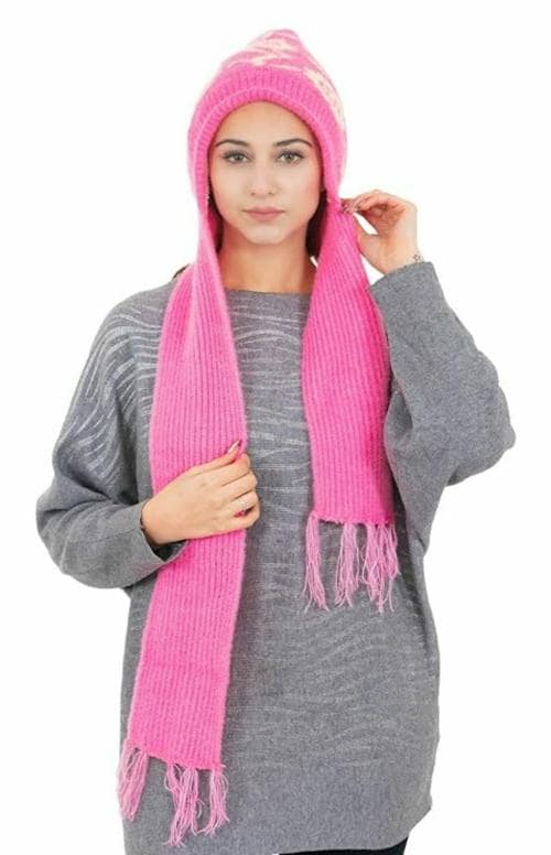 Buy AMOLDO Women's Soft Knitted Winter Warm Woolen Cap with Woolen ...