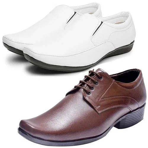 Buy Vitoria Stylish Leather Formal Shoes Combo For Men And Boys ,Pack ...