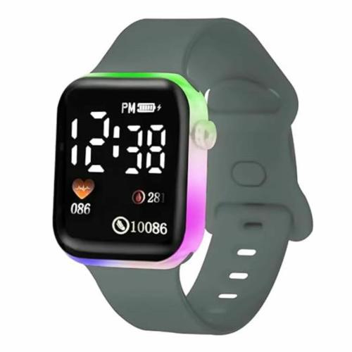 Buy MVS Digital LED Square Multicolor Sports Wrist Watches For Boys ...