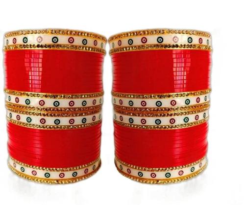 Buy KAMAAKSHI FASHION COLLECTIONS Women's Designer Punjabi Bridal Chuda ...