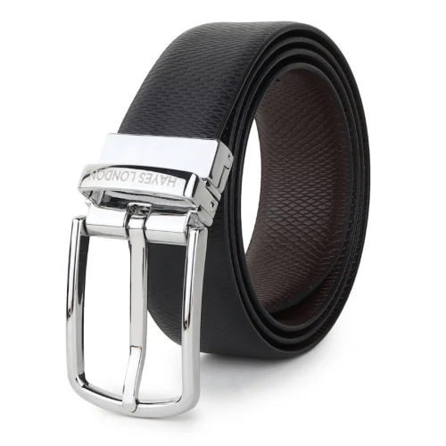 Buy HAYES LONDON Italian Leather Reversible Belts for Men, Original Top ...