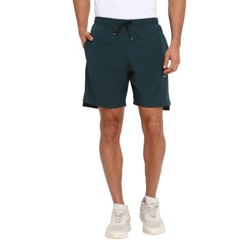 Buy FURO SPORTS BY RED CHIEF Regular Fit Poly Lycra D.Green Solid ...