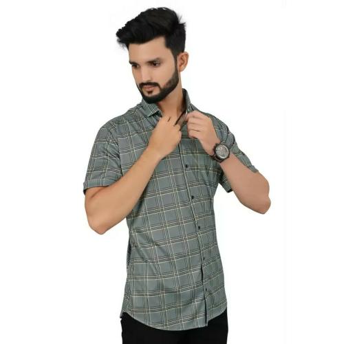 Buy JENSI ENTERPRISE Men Regular Fit Checkered Casual Shirt Online at ...