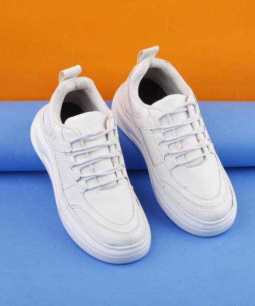 Buy Mr. Wonker Women Colourblocked Sneakers (White) Online at Best ...