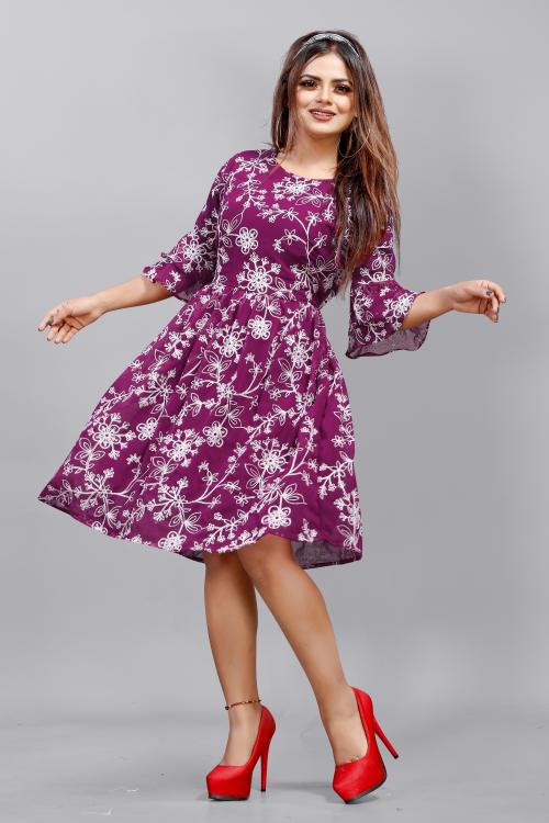 Buy JULEE Women's Georgette Embroidered Dress Online at Best Prices in ...