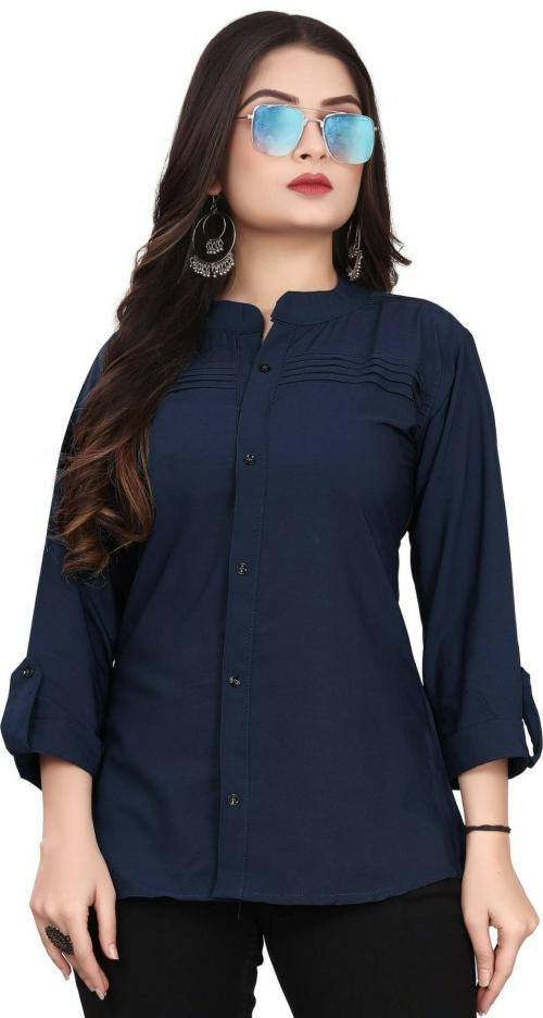 Buy Jayu Fab Women Striped Georgette Party Shirt Online at Best Prices in India - JioMart.