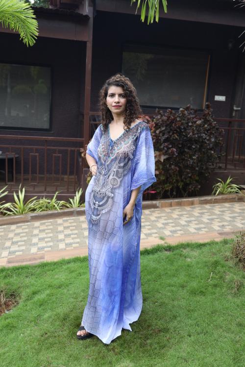 Buy RAJORIA INSTYLE Georgette Digital Printed Beach Wear Designer ...