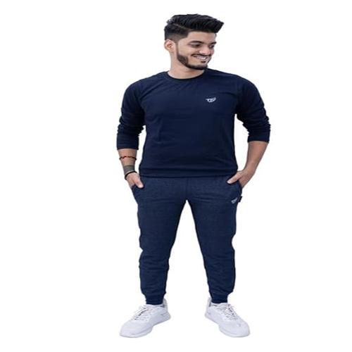 Buy tex-fro Men's Regular Fit Track Pants, Denim Joggers Denim Joggers ...