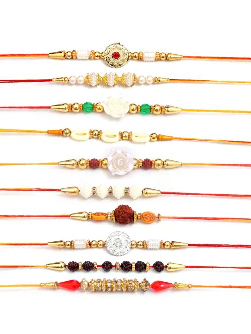 Buy Honbon Combo of 10 Dora Rakhi Set for Beloved Veera/Bhaiya-Bhabhi ...