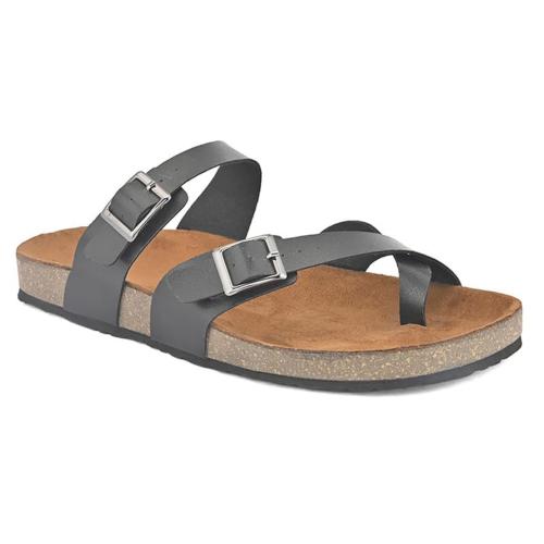 Buy Skora Women Cork Sandals 9003 - 7 Uk (Black) Online at Best Prices ...