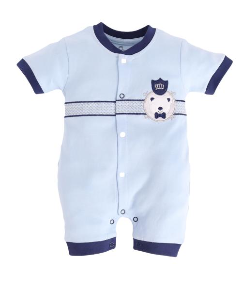 Buy Baby Go Designer Half Sleeve Romper For Baby Boys(3-6M,NAVY) Online ...