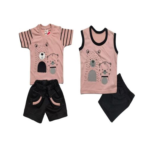 Buy PARROTKING Summer Casual Cotton Blend 4pcs Combo Set for Kids ...