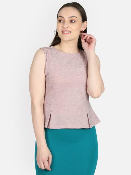 Buy Yaadleen Women Pink Solid Polyester Crop Top (M) Online at Best Prices in India - JioMart.