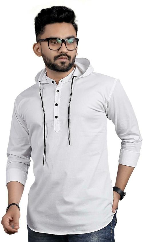 Buy SOPANI Men Washed Straight Kurta (White) Online at Best Prices in India - JioMart.