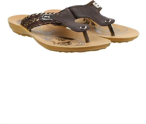 Buy Aerowalk Women Brown Flats Sandal (6) Online at Best Prices in ...